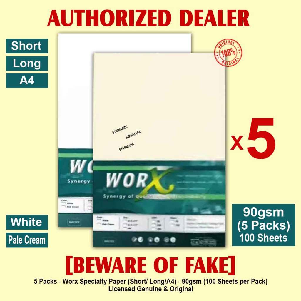 WORX Specialty Paper Papers Vellum 90gsm 180gsm 200gsm Short Long A4 ...