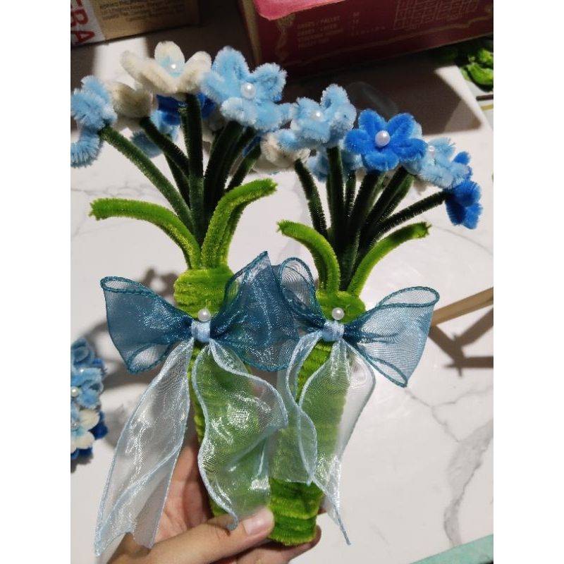 artist_clarize|handmade Fuzzy wire bridal/ wedding bouquets | Shopee ...