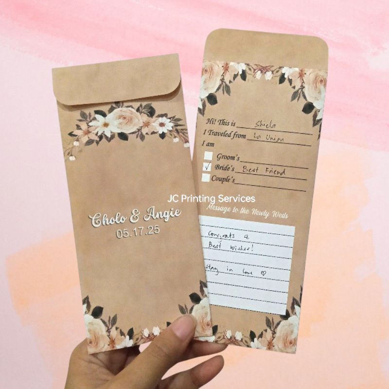 10pcs - MONEY ENVELOPE for wedding | Shopee Philippines