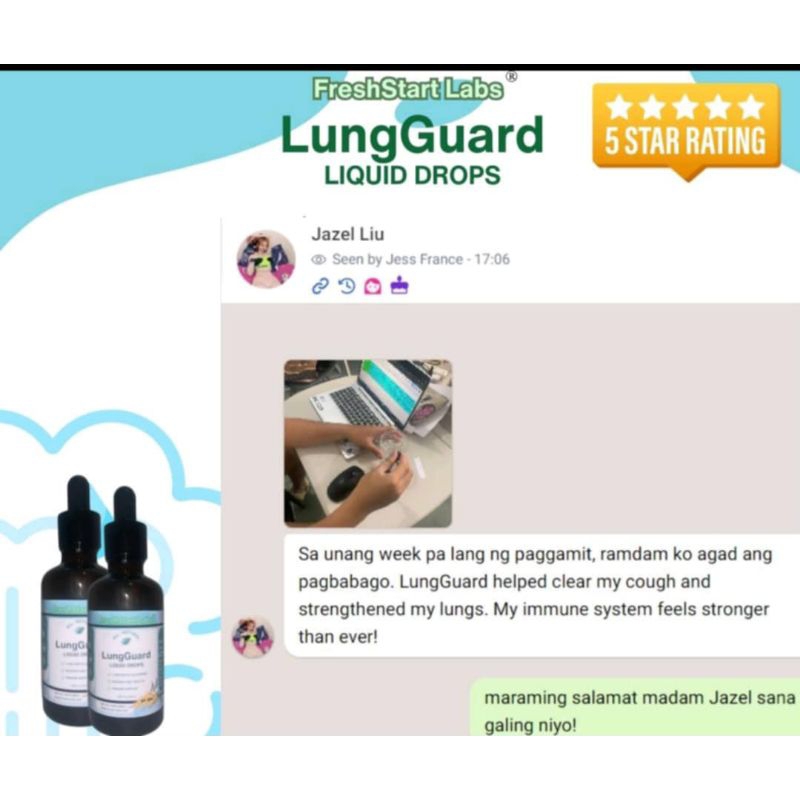Authentic Lung Guard Liquid Drops | Shopee Philippines
