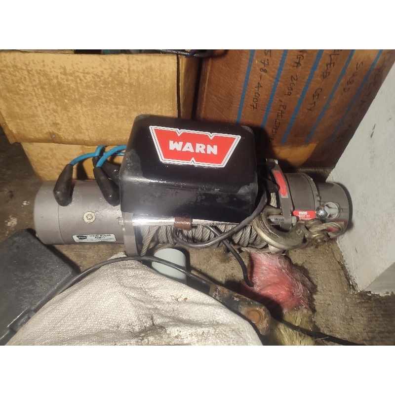 warn winch original mint condition m8000 lbs USA made plug n play ...