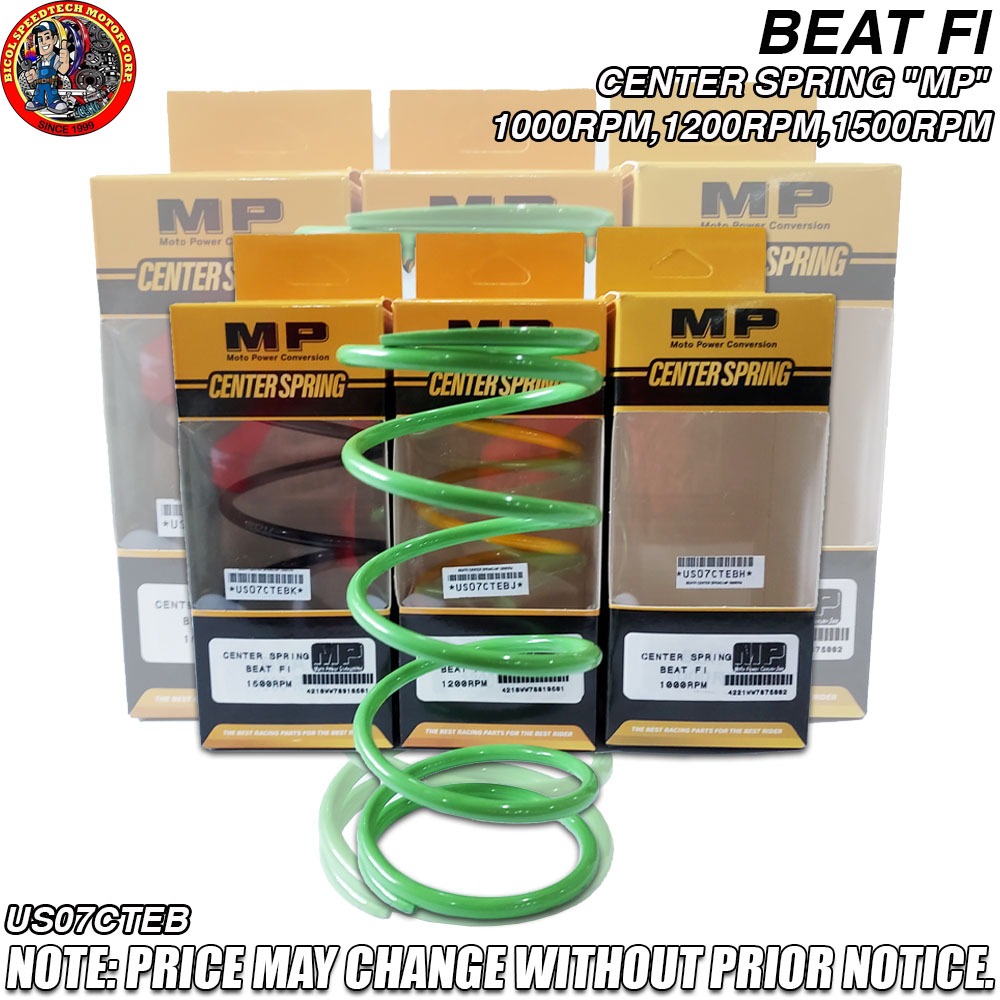 BEAT FI CENTER SPRING "MP" 1000RPM,1200RPM,1500RPM (US07CTEB) | Shopee ...