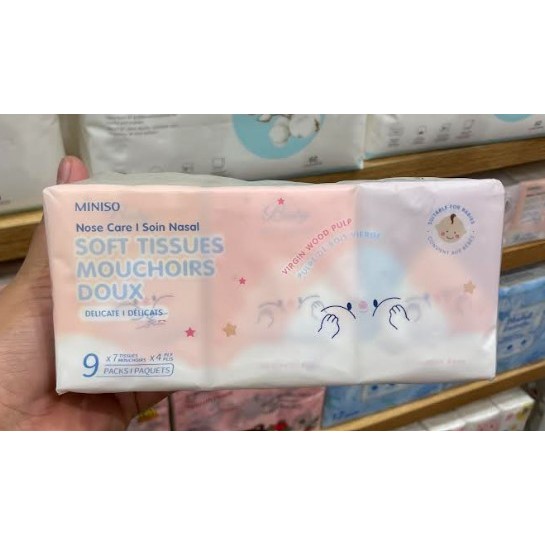 MINISO NOSE CARE SOFT TISSUES (9PACKS) | Shopee Philippines