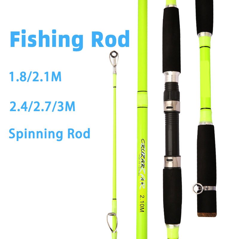 Fishing Rod Yellow Spinningrod 1.8—3M Can Withstand A Strong Tensile ...