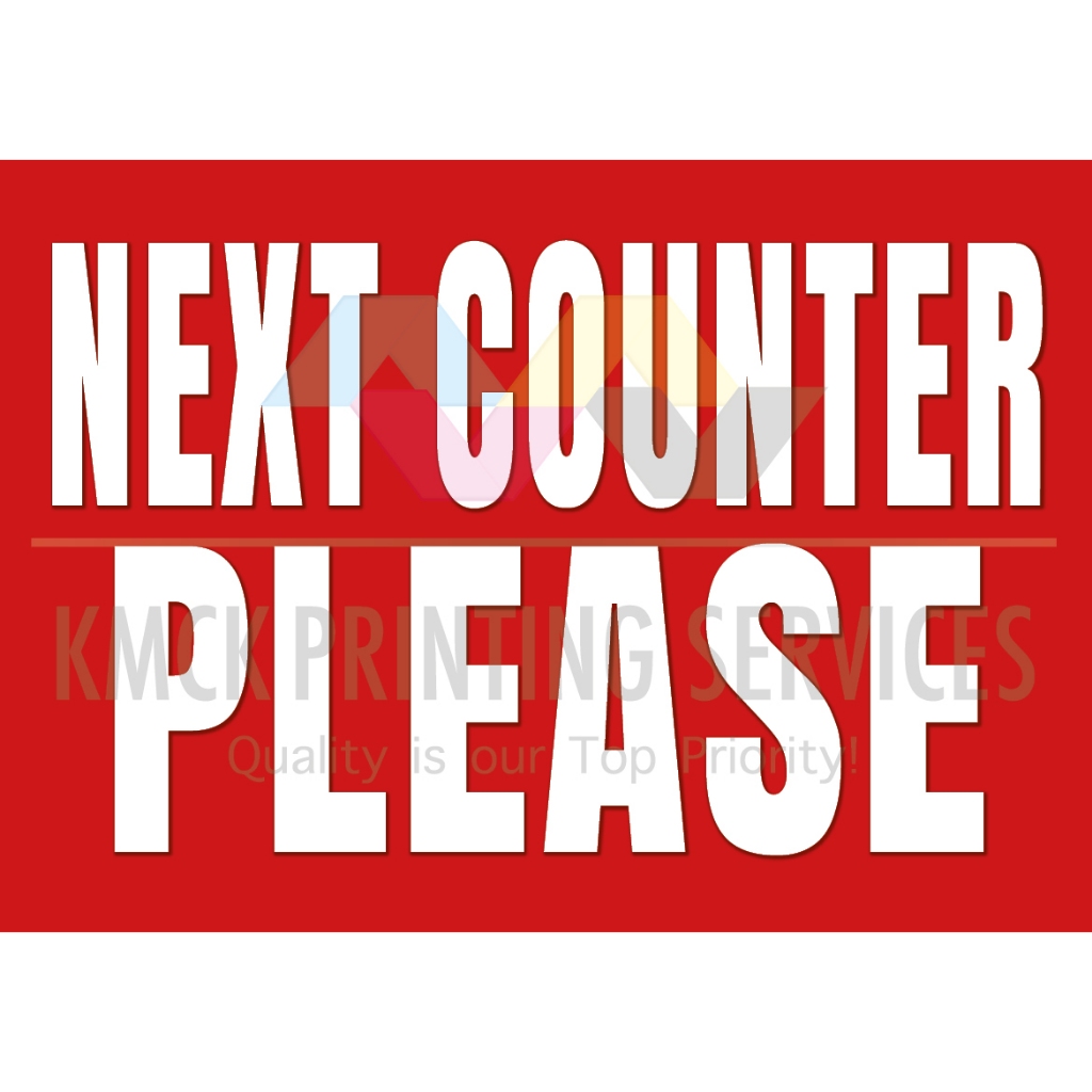 Next Counter Please Jollibee Signages | Shopee Philippines