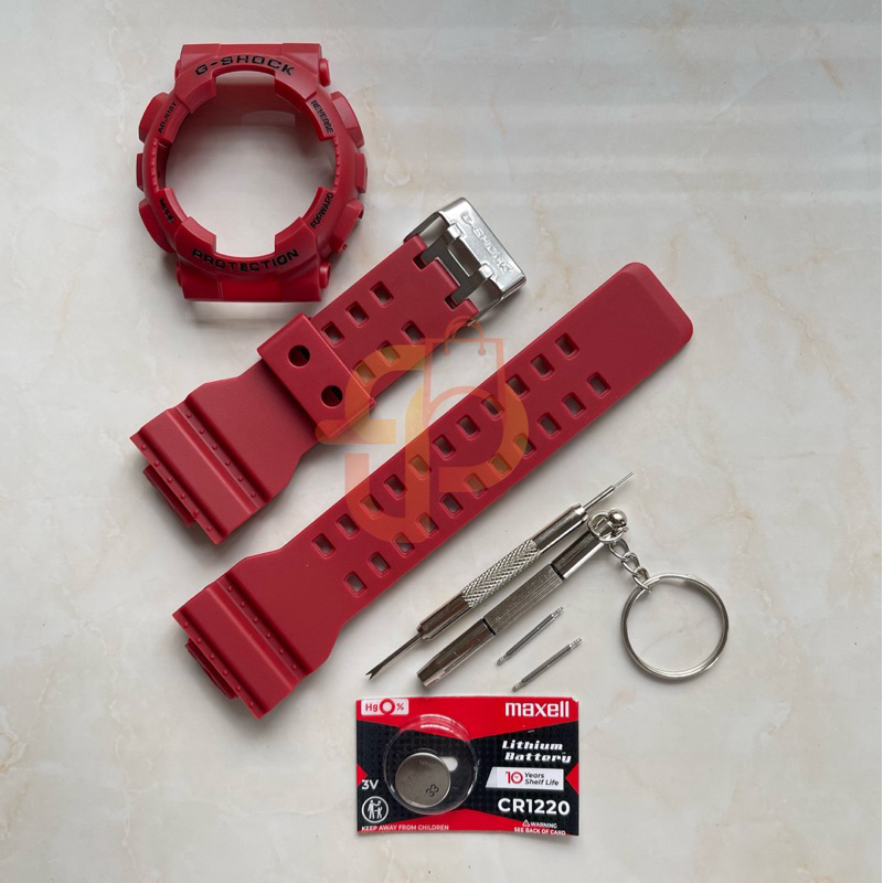 G-shock Replacement Strap and Bezel Set FREE Tools & Battery for GA100 ...