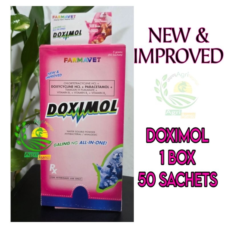 DOXIMOL 50 Sachets 1 box Water Soluble Powder | Shopee Philippines
