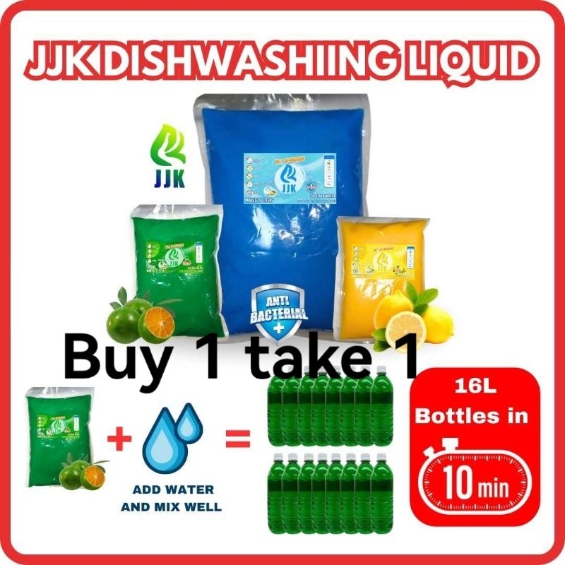 Buy1take1 Easy Mix Dishwashing Liquid Kit Just Add Water 2L 3L 5L 15 Liters 3 Scent Available ...