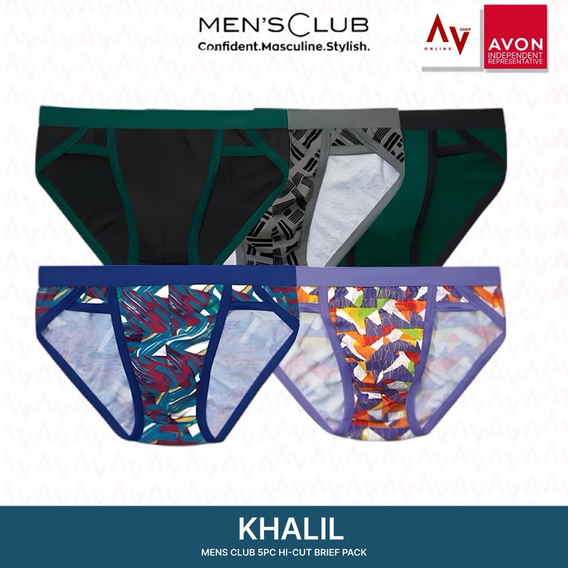AVON Khalil 5-In-1 Hi-Cut Brief Pack S to XL | Shopee Philippines