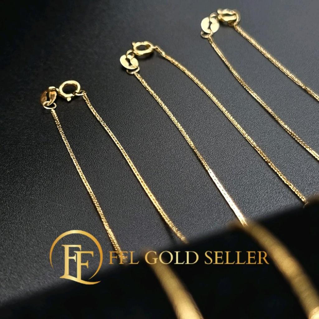 Foxtail Chain | 18k Gold Necklace for Women | 16", 17, 18" and 20 ...
