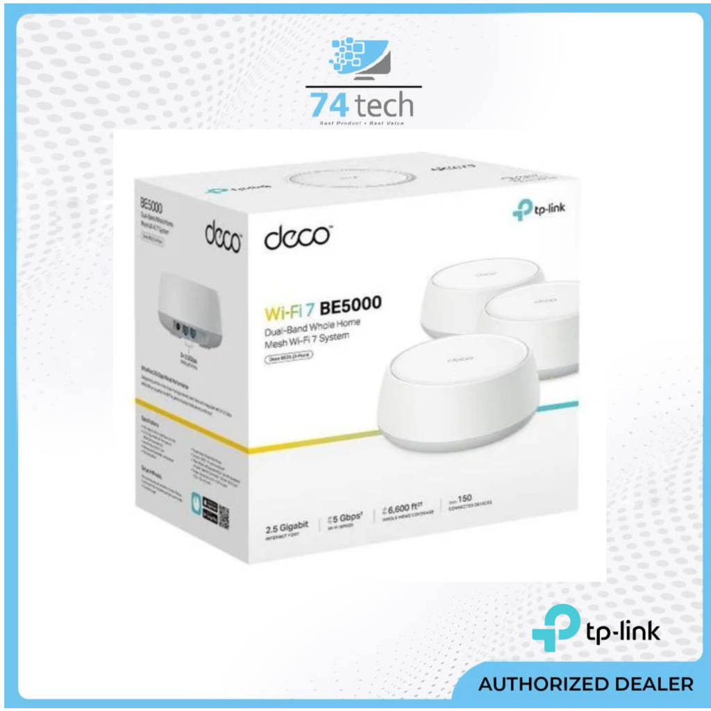 TP-Link Deco BE25 3-Pack BE5000 Whole Home Mesh WiFi 7 System | Shopee Philippines