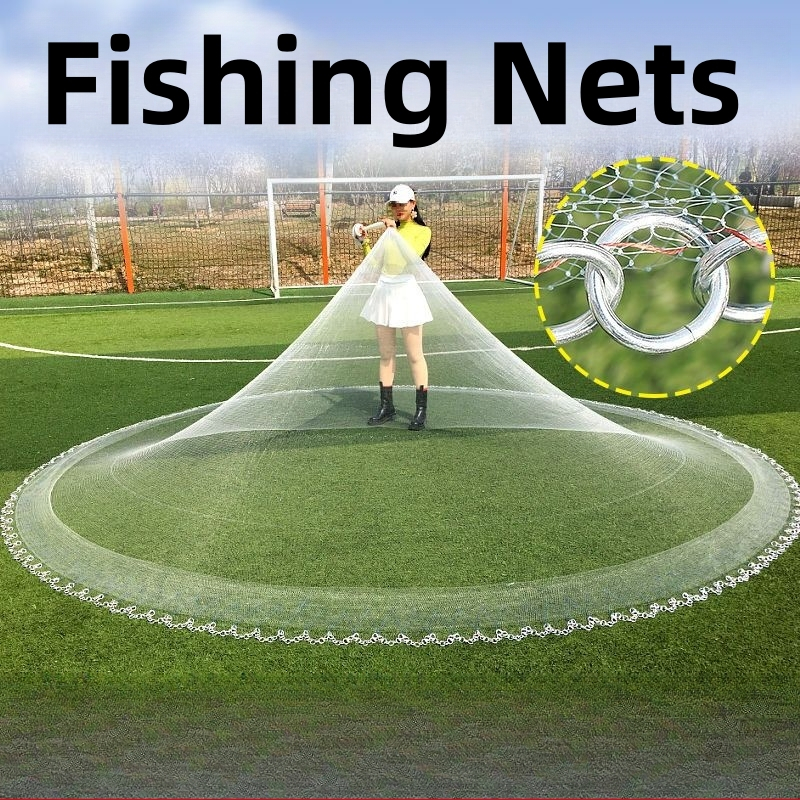 Fishing nets 8M upgraded version of American hand thrown fishing nets ...