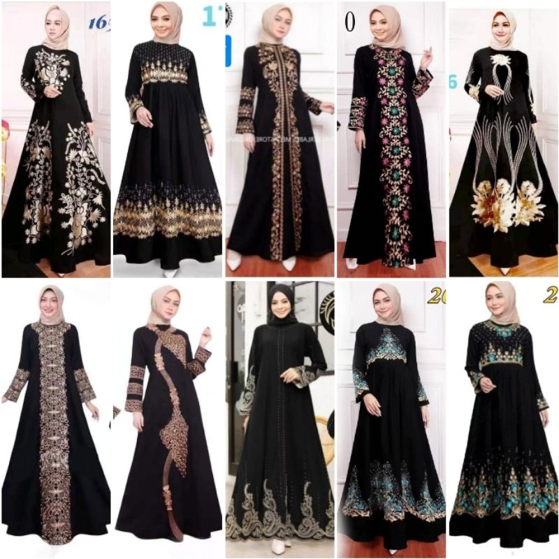 1658/1713/1661/1619 ASY CASUAL MUSLIM DRESS (FIT TO L) | Shopee Philippines