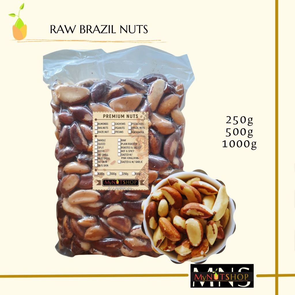 BRAZIL NUTS from PERU / Raw / in 1kg 500g & 250g I by MyNUTSHOP ...