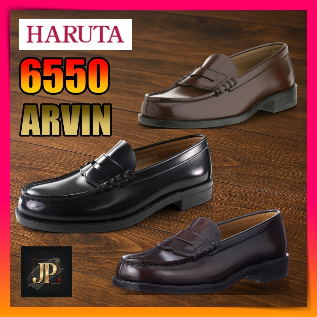 Haruta Loafer 6550 arvin Men’s 3E synthetic leather Black Brown Jamaica | Shopee Philippines