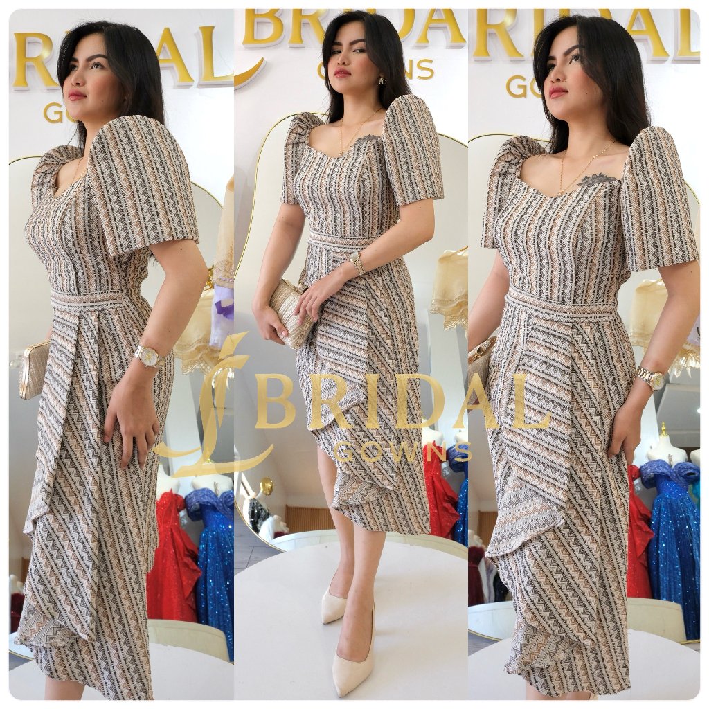 Ethnic modern filipiniana dress | Shopee Philippines