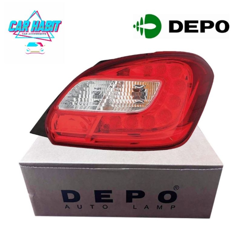 Mitsubishi Mirage Hatchback Depo LED Tail Light Tail Lamp 2018 2019 2020 2021 (Right Side ...