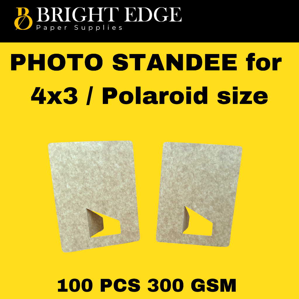 POLAROID PHOTO STANDEE (Plain) Craft Paper with Stand 300GSM 100pcs ...