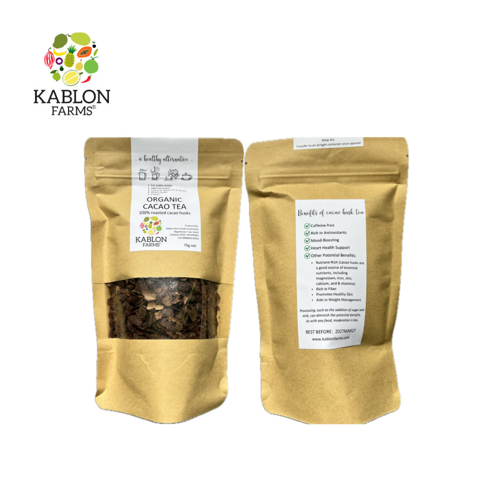 Kablon Farms NEW Organic Cacao Husk Tea 75g | Shopee Philippines