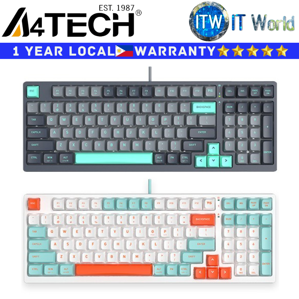 A4Tech Wired Mechanical Keyboard Fstyler FS300 (Panda Rock Climbing ...