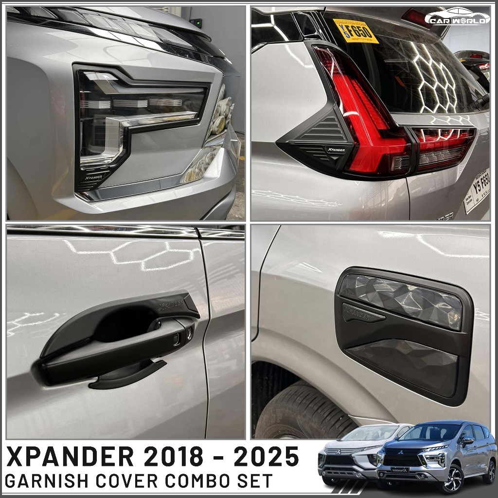 XPANDER 2018 - 2026 GARNISH COVER COMBO SET MATT BLACK / CHROME (NOT ...