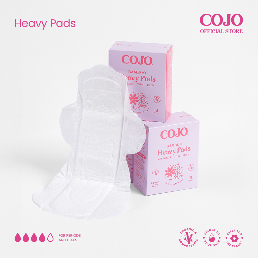 COJO Organic Bamboo Heavy Pads (6/box) | Shopee Philippines