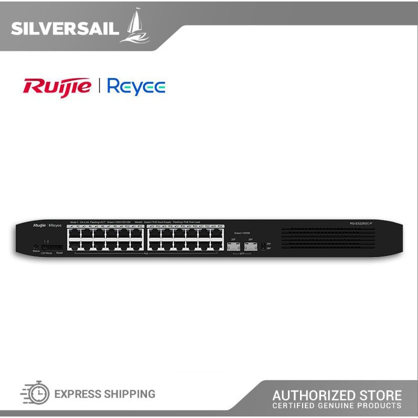 Ruijie RG-ES226GC-P 26 PORT GIGABIT CLOUD MANAGED POE +SWITCH | Shopee ...