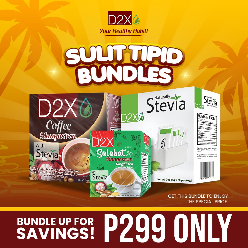 [PROMO] Buy D2X Coffee + Ginger Tea + Stevia Promo! | Shopee Philippines
