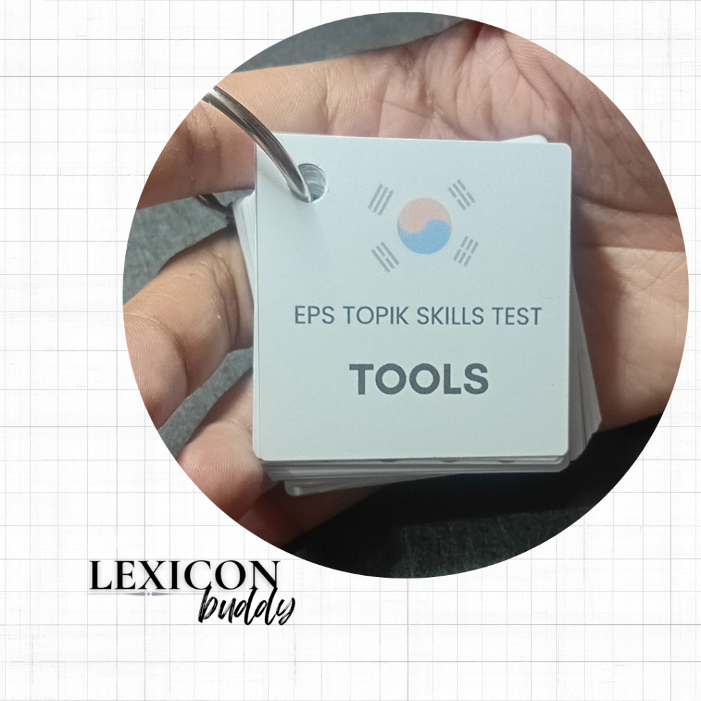 EPS TOPIK - Skills Test - Tools Flash Card [Korean Language Test ...