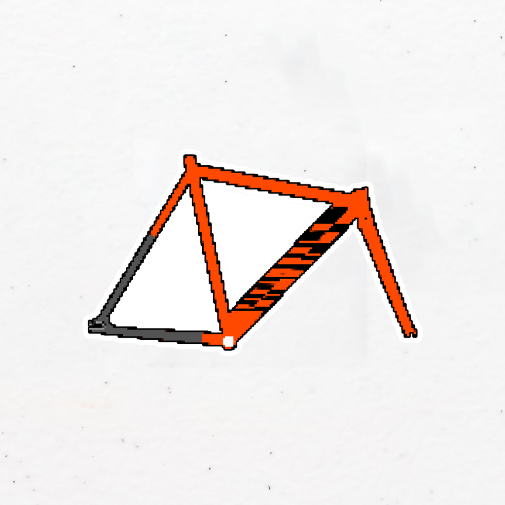 Manila Animal Jeprox Fixie Frame 8-Bit Sticker (Fixie Sticker Decals ...