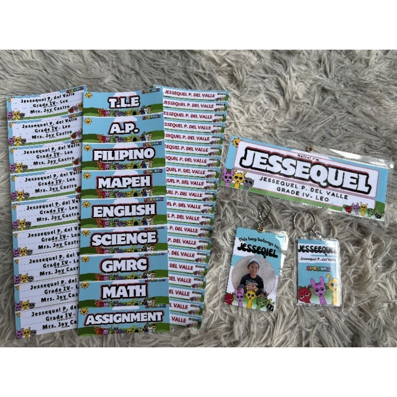 6 in 1 NAME TAG BUNDLE | PAPERCRAFTSV1 | Shopee Philippines