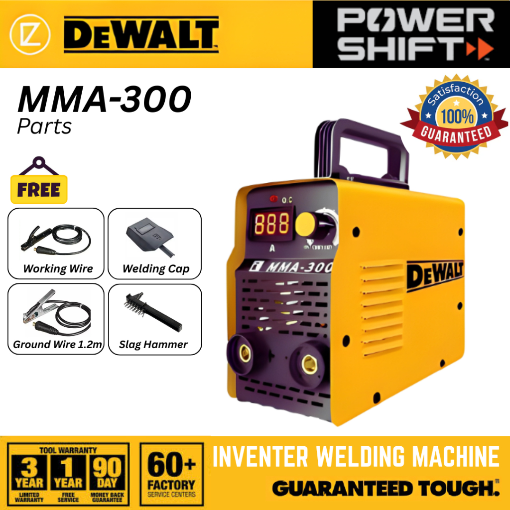 DEWALT MMA-300 Inverter Welding Machine – Lightweight, Powerful Welding ...