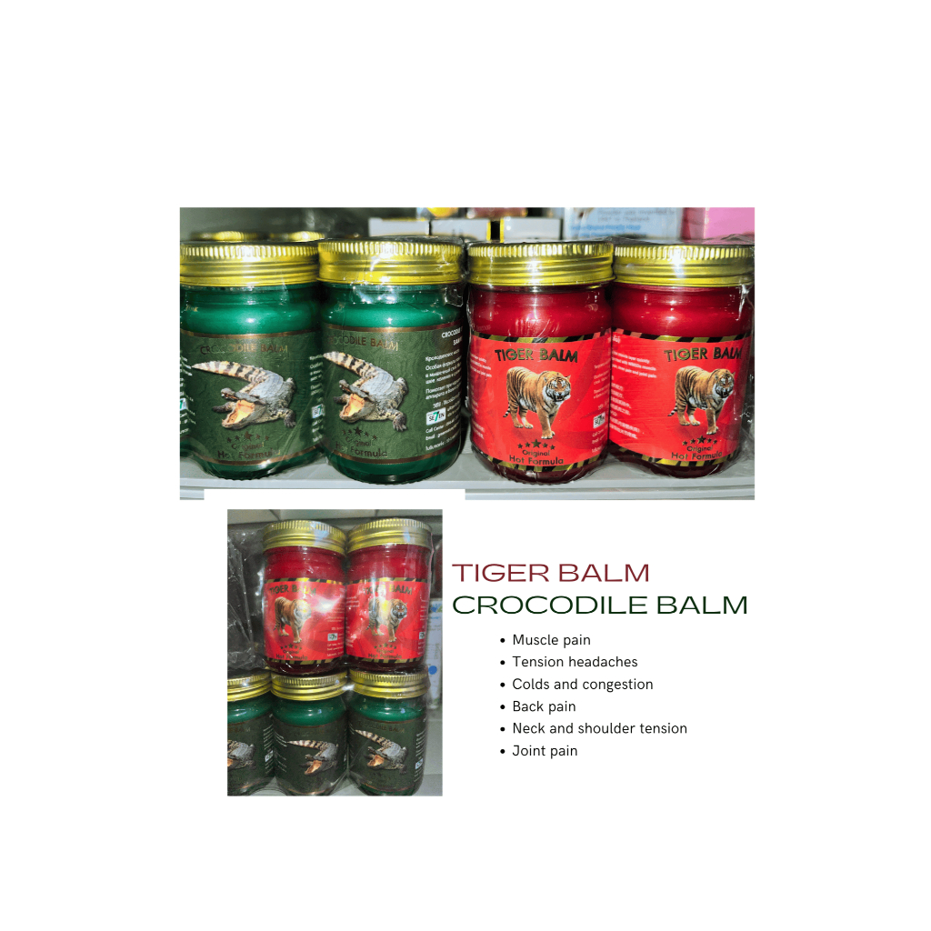 Green Se7en Crocodile Balm Hot Formula Strong Balm (50g) | Shopee ...