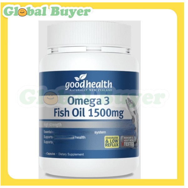 Good health Omega 3 High Strength Fish Oil 1500mg 400 Capsules | Shopee ...