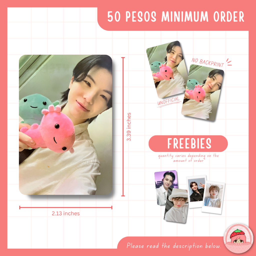 WOOZI AXOLOTL PC PHOTOCARD UNOFFICIAL FANMADE PRINT KPOP | Shopee ...