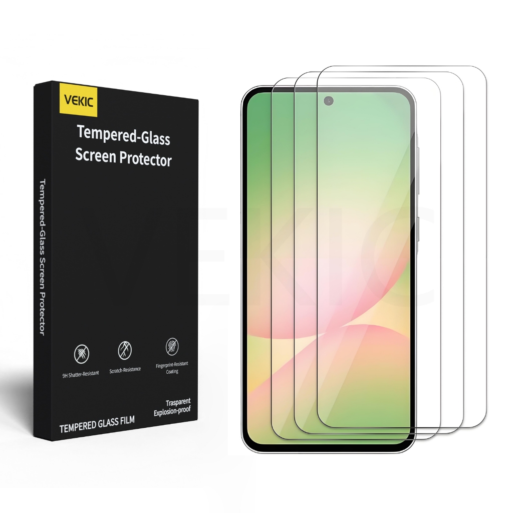 VEKIC Samsung Galaxy A56 5G No Border Screen Protector Tempered Glass ...