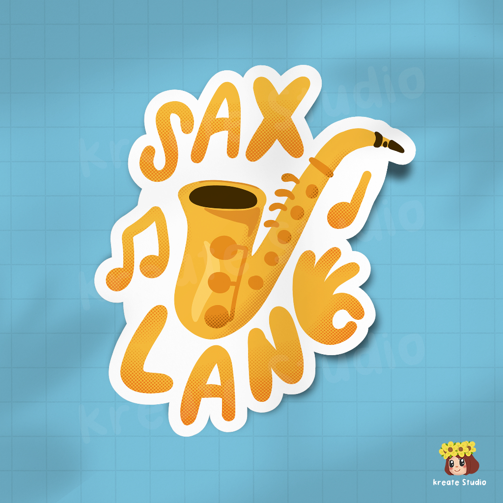 SAX LANG STICKER | Witty Funny Relatable Cute Laminated Waterproof ...