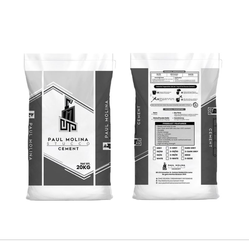 Paul Molina Stucco Cement Stucco Wall Stucco Finish | Shopee Philippines