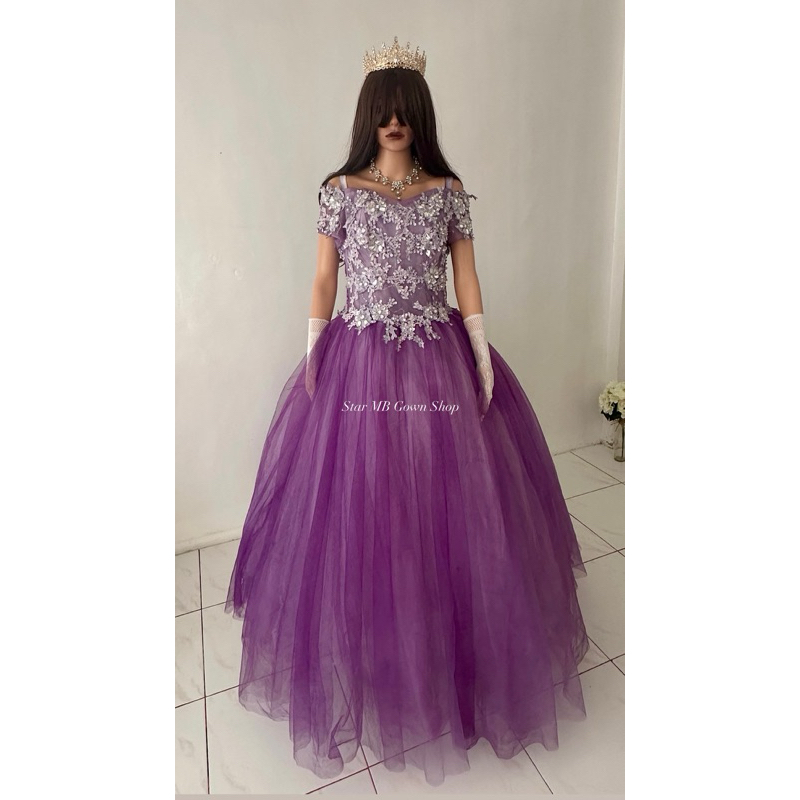 Ballgown Violet Prom Debut Event Gown SMB4 | Shopee Philippines