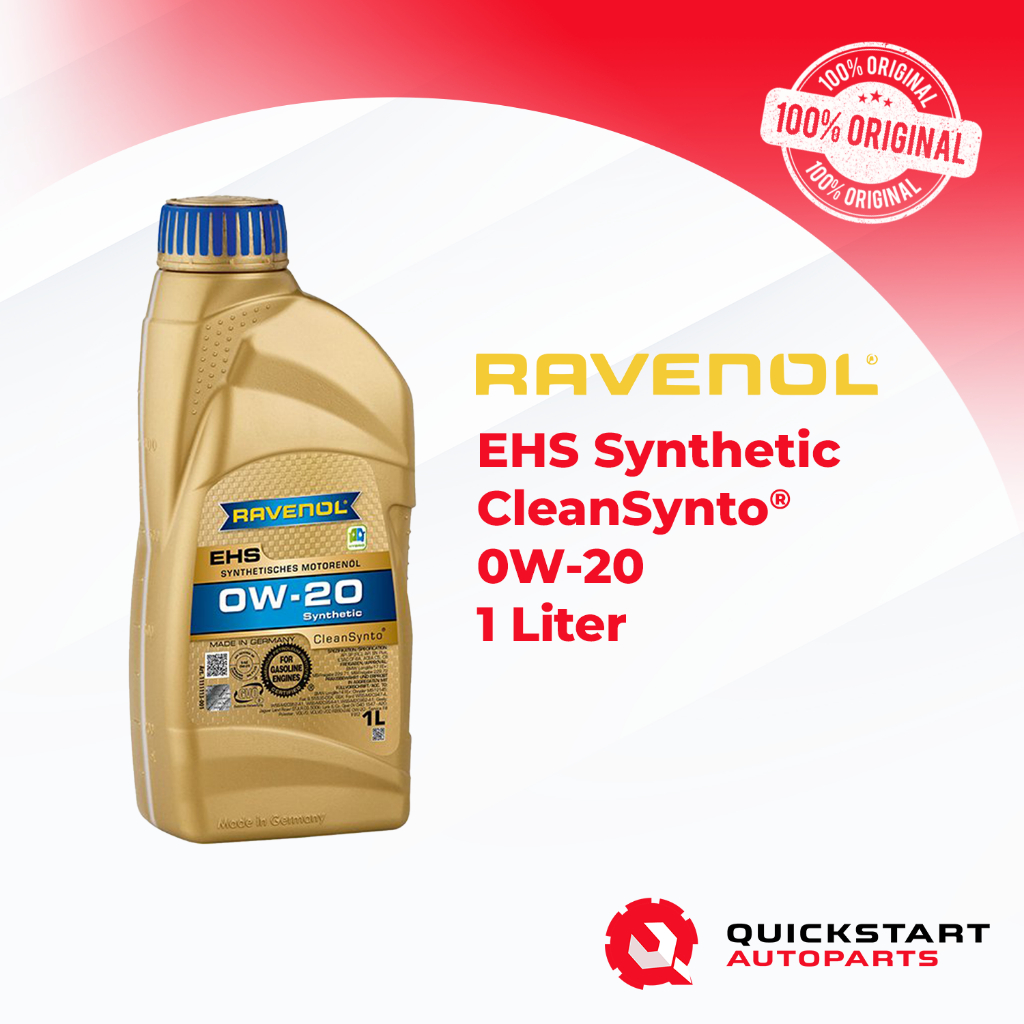 RAVENOL EHS 0W-20 Synthetic Gasoline and Diesel Oil 1 Liter / 4 Liters | Shopee Philippines