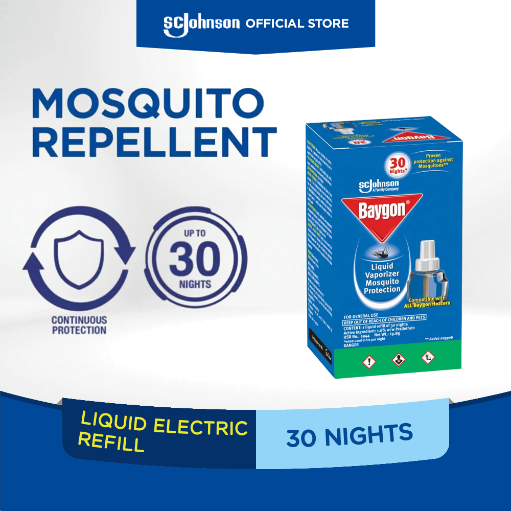Baygon Liquid Vaporizer - Refill 19.8g/30nights | Shopee Philippines