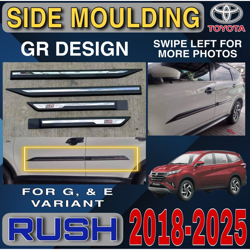 Toyota Rush 2018-2025 GR Body Side Moulding | Shopee Philippines