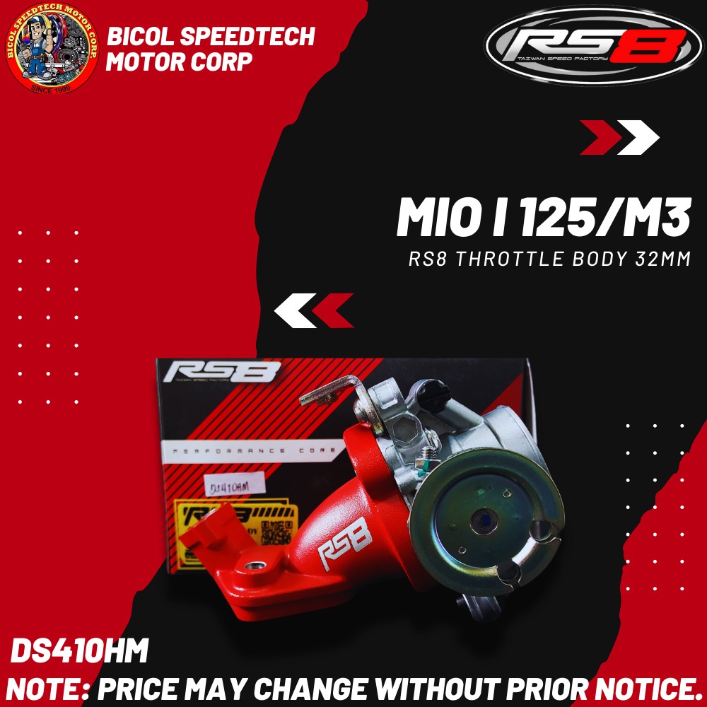 MIO I 125/M3 RS8 THROTTLE BODY 32MM (DS410HM) | Shopee Philippines