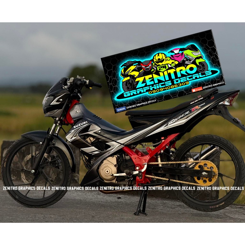 RAIDER R150 NEW BREED DECALS X AKO SI KAPWA X ZENITRO GRAPHICS DECALS ...