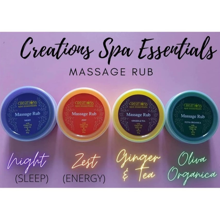 Creations Spa Essentials Massage Rub Pain Relief Rub 50g Meiyi Herb ...