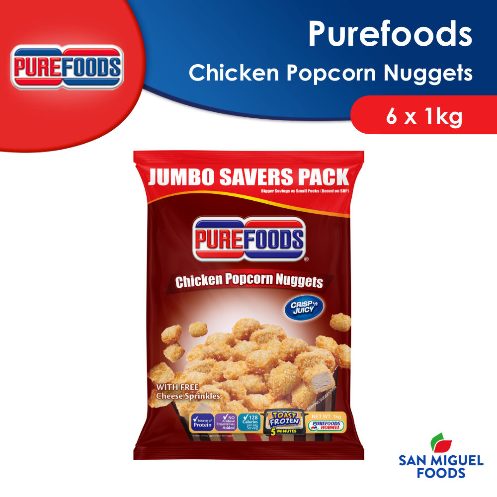 PUREFOODS Chicken Popcorn Nuggets 1kg | Shopee Philippines