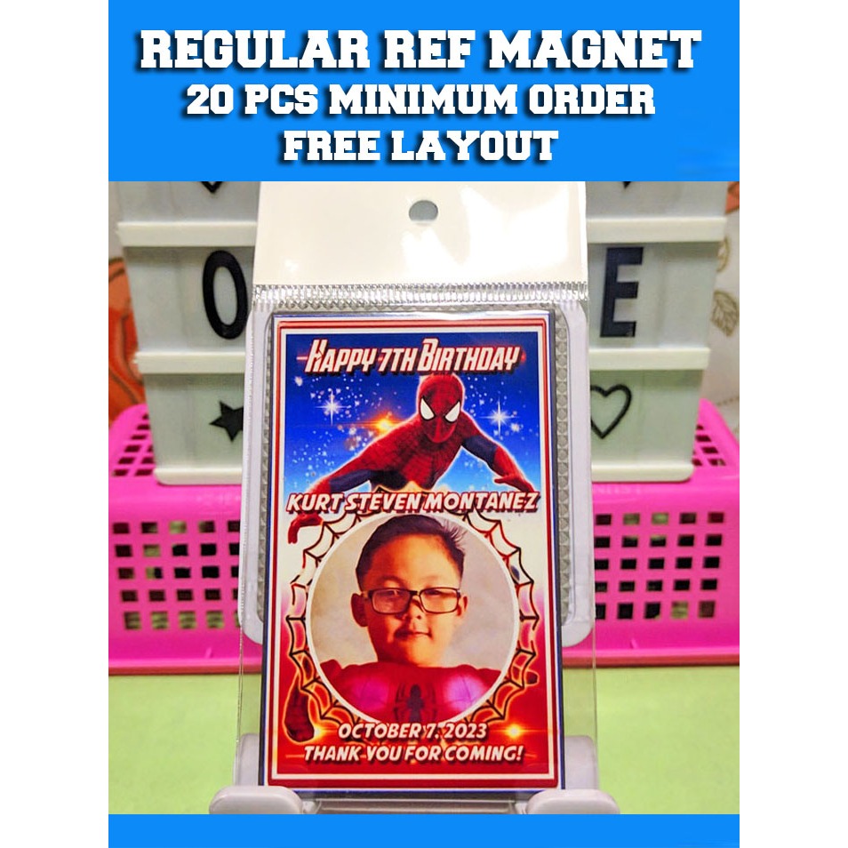 SPIDERMAN Regular Ref Magnet Souvenir Giveaways (20pcs Minimum) party ...