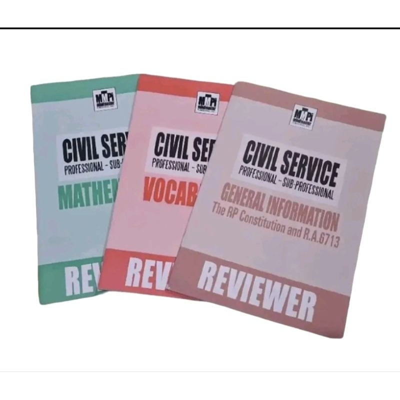 CIVIL SERVICE REVIEWER MATHEMATICS,VOCABULARY & GENERAL INFORMATION by ...