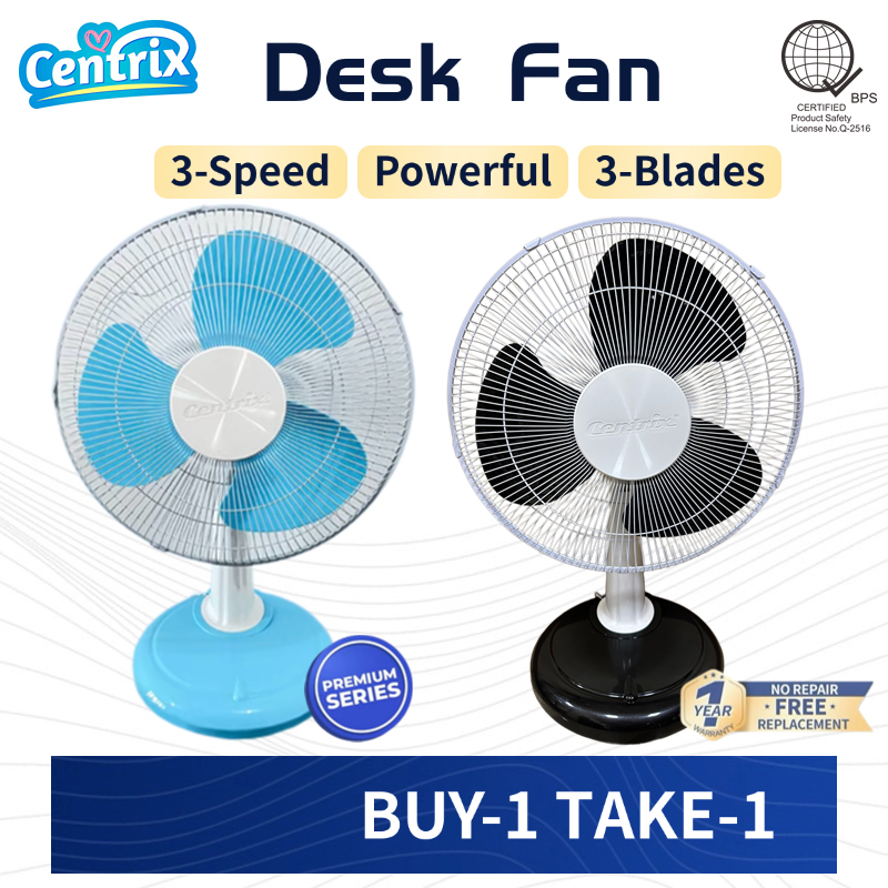 Centrix BUY 1 TAKE 1 Desk Fan Portable 16 Inches Industrial Desk Fan ...