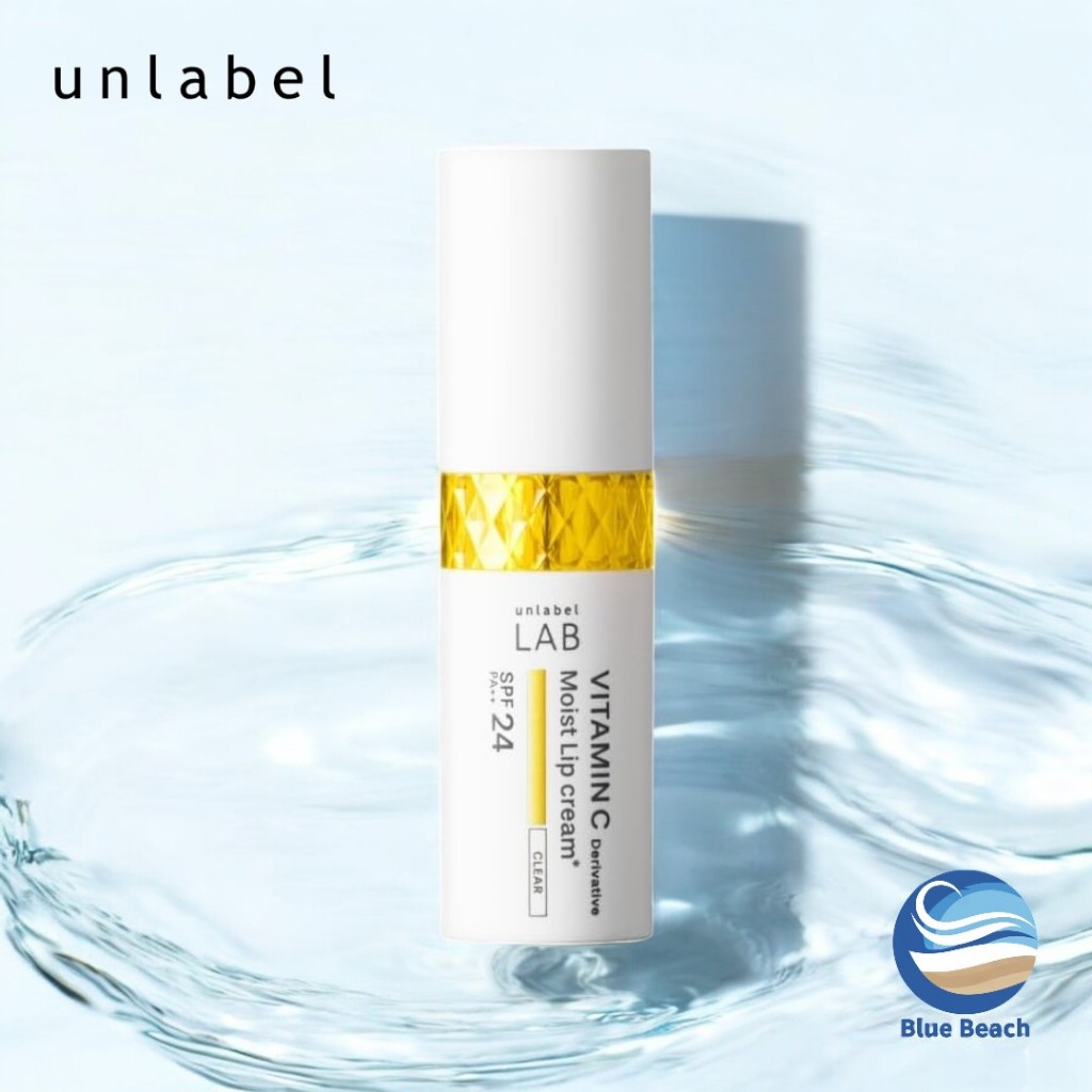 unlabel Labo V Moist UV Lip Cream/SPF24 PA++/Vitamin C/Collagen/Hyaluronic Acid/Clear | Shopee ...